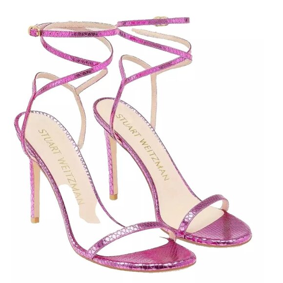 Stuart Weitzman | Shoes | 55 Stuart Weitzman Barelynude 00 Wrap Sandal ...